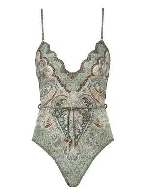 Zimmermann Wonderlust Swimsuit Multicolour