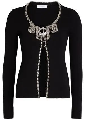 Rabanne Embellished Open-front Cardigan