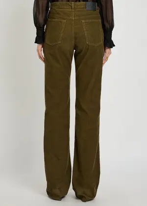 Saint Laurent Clyde Bootcut Corduroy Trousers