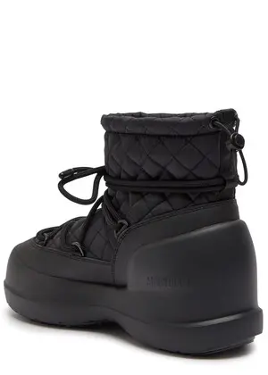 Moon Boot Mezzaluna Quilted Nylon Snow Boots - Black