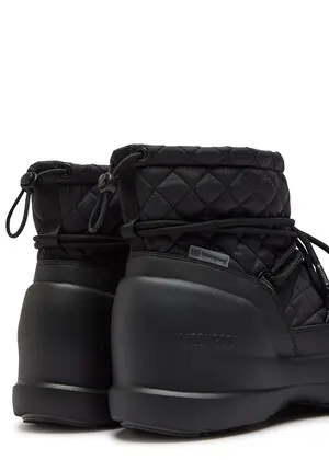Moon Boot Mezzaluna Quilted Nylon Snow Boots - Black