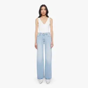 MOTHER The Hustler Roller Sneak Complete 360 Jeans - Blue