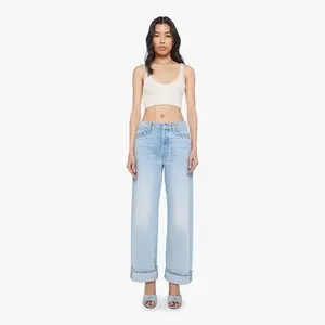 MOTHER The Dodger Button Hover Cuff Jeans