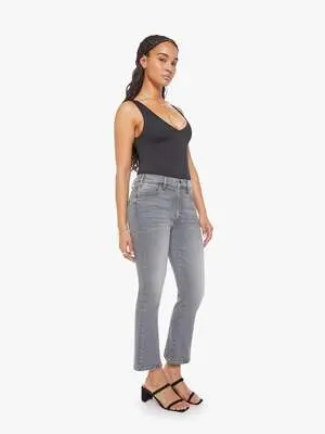 MOTHER Petites The Lil Hustler Ankle Jeans - Black