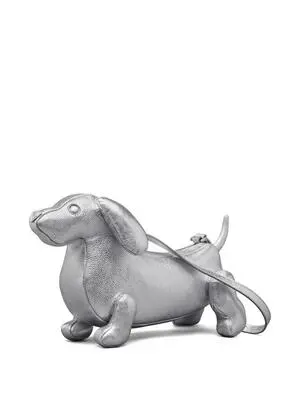 Thom Browne Hector Dog Shoulder Bag - Silver