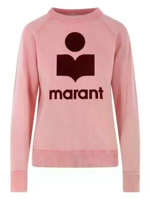 MARANT ETOILE Millyny Logo Detail Sweatshirt - Pink