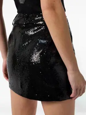 Philipp Plein Sequin Embellished Mini Skirt