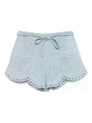 Zimmermann Eyelet Drawstring Shorts