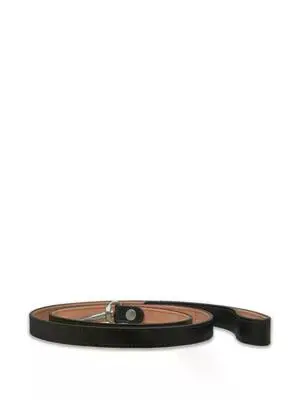 Thom Browne Pebble-grain Dog Leash - Black
