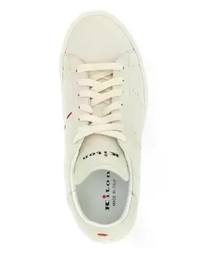 Kiton Leather Sneakers - Neutrals