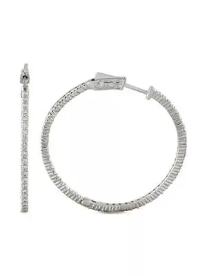 LB EXCLUSIVE Diamond Hoop Earrings
