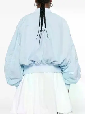 Attico Anja Zip Bomber Jacket - Blue