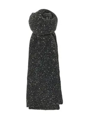 THE ROW Mantia Contrast-stitch Scarf - Grey