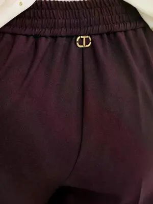 TWINSET Elastic-waist Tailored Trousers
