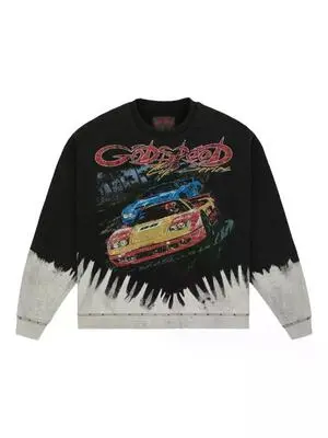 GODSPEED Graphic Long Sleeve Sweater - Black
