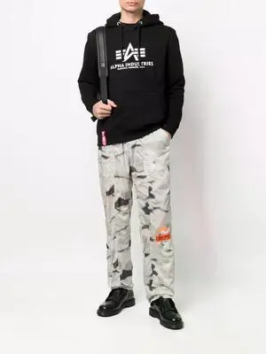 Alpha Industries Logo Drawstring Hoodie
