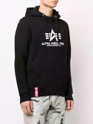 Alpha Industries Logo Drawstring Hoodie