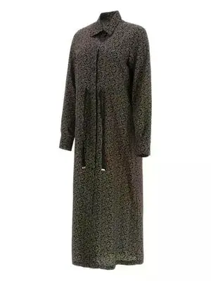 Herno Printed Midi Shirtdress - Black