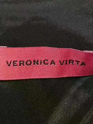 VERONICA VIRTA Crepe Short-sleeved Midi Dress