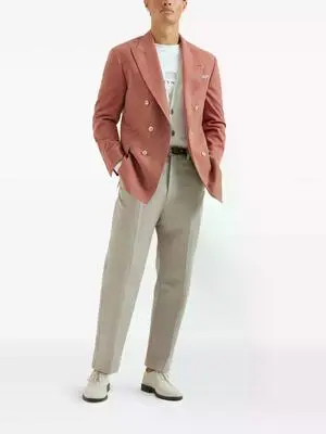 Brunello Cucinelli Double-breasted Blazer - Orange
