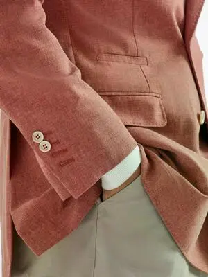 Brunello Cucinelli Double-breasted Blazer - Orange