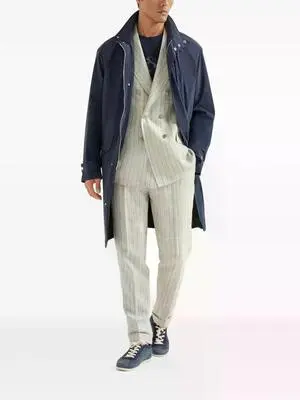 Brunello Cucinelli Striped Pleated Trousers