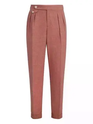 Brunello Cucinelli Pleated Trousers - Orange
