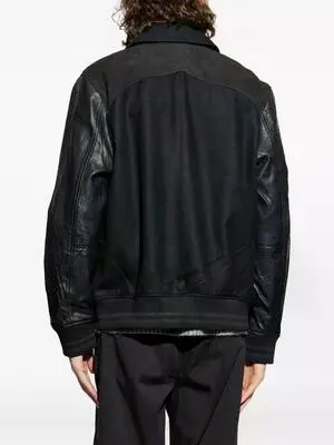 ALLSAINTS Leather Panelled Jacket