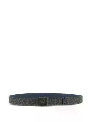 Fendi Reversible Belt With Metal Buckle - Blue