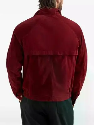 Brunello Cucinelli Stand-collar Suede Jacket - Red