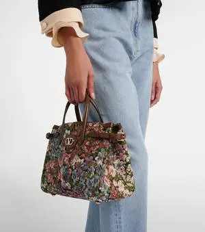 Valentino Garavani Antibes Small Floral Top-handle Bag