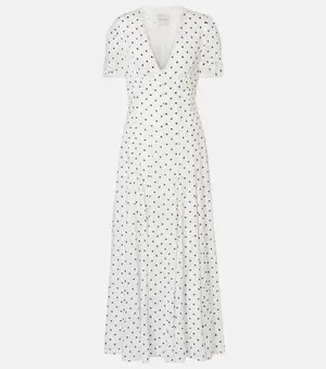 Posse Paloma Polka-dot Maxi Dress - Blue