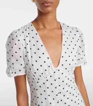 Posse Paloma Polka-dot Maxi Dress - Blue
