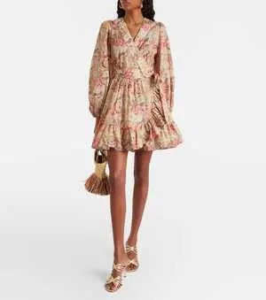 Zimmermann Daylight Floral Cotton Wrap Dress