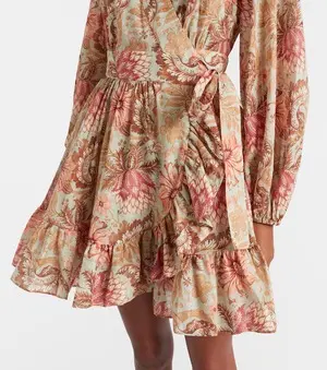 Zimmermann Daylight Floral Cotton Wrap Dress