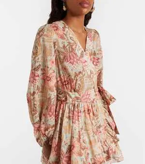 Zimmermann Daylight Floral Cotton Wrap Dress