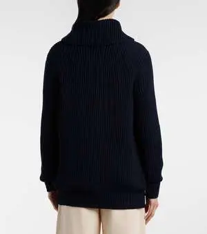 Ralph Lauren Cotton And Silk Shawl Collar Cardigan
