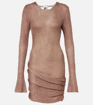 BANANHOT Jones Sequined Mini Dress - Brown