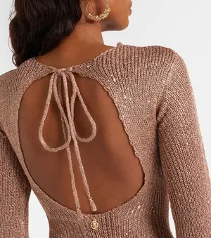 BANANHOT Jones Sequined Mini Dress - Brown