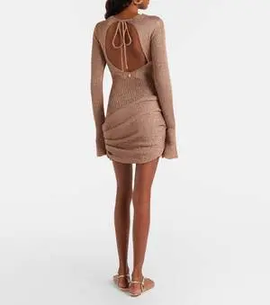 BANANHOT Jones Sequined Mini Dress - Brown