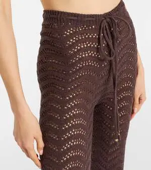 BANANHOT Kim Open-knit Flared Pants