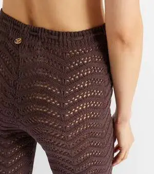 BANANHOT Kim Open-knit Flared Pants