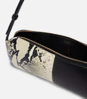 Khaite Kye Paneled Leather Shoulder Bag - Multicoloured