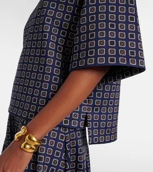 Max Mara Notizia Printed Jersey Top