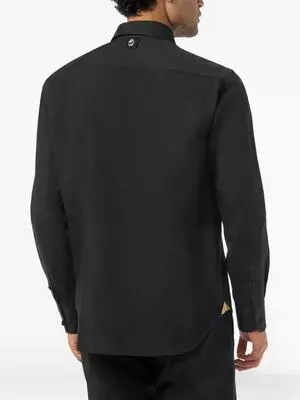 BILLIONAIRE Tuxedo Shirt Gold Cut - Black