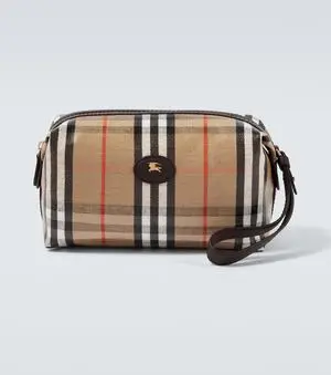Burberry Check Toiletry Bag - Beige