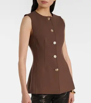 Veronica Beard Jessup Vest - Brown