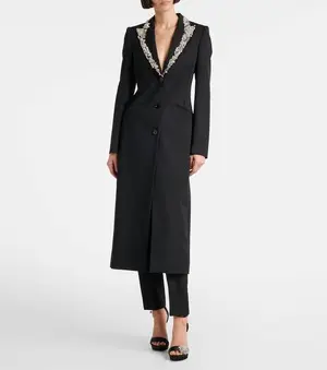 Alexander McQueen Wool Straight Leg Pants
