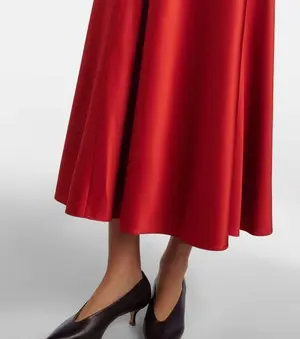 Veronica Beard Ezri Silk-blend Satin Midi Dress