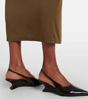 Paris Texas Nina Leather Slingback Pumps
